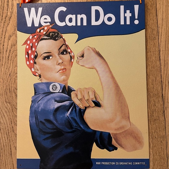 Wall Decor | Rosie The Riveter We Can Do It Metal Sign | Poshmark